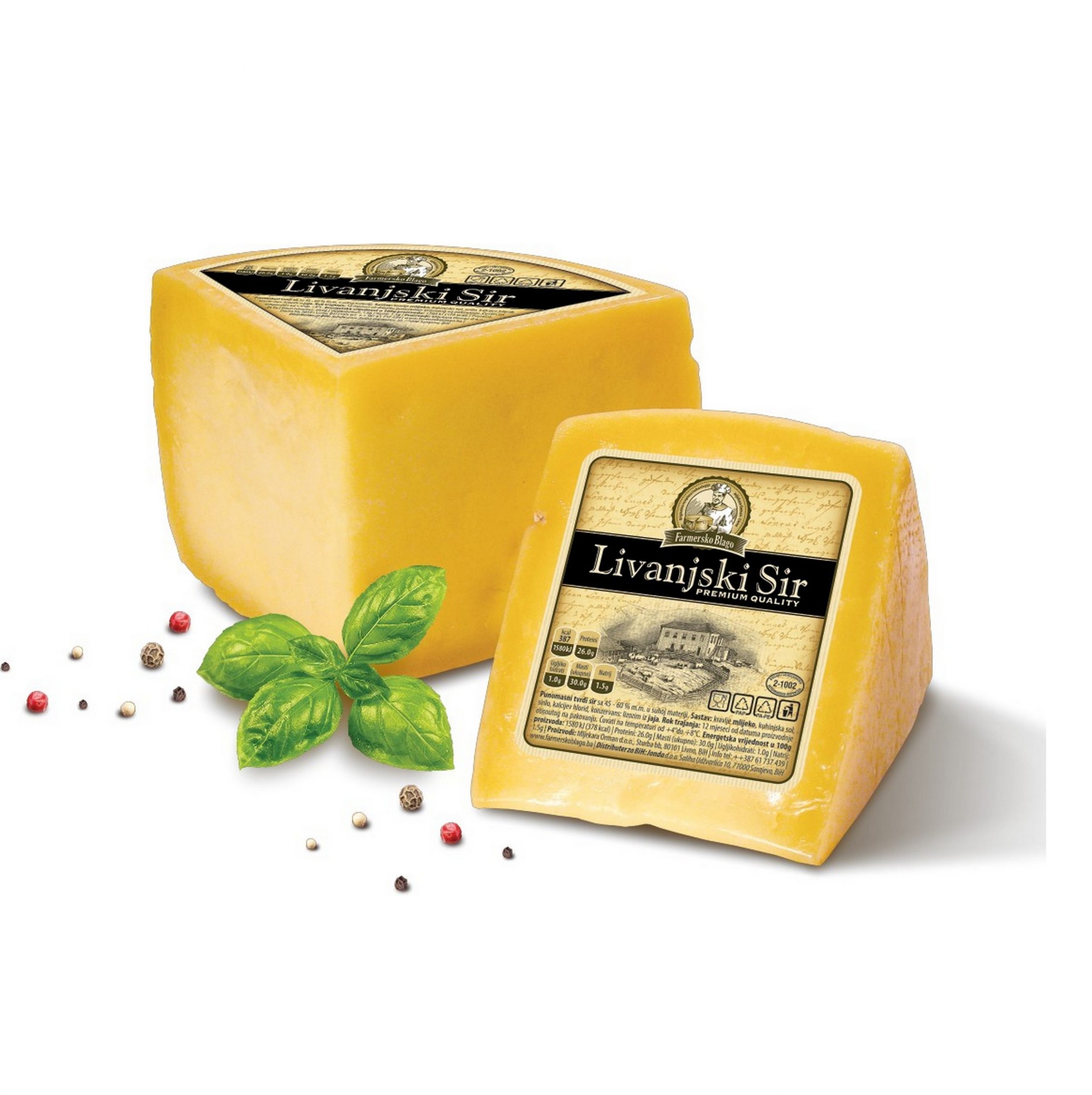 Farmersko blago Livanjski sir original 1/4 568g - Skorpion Shop